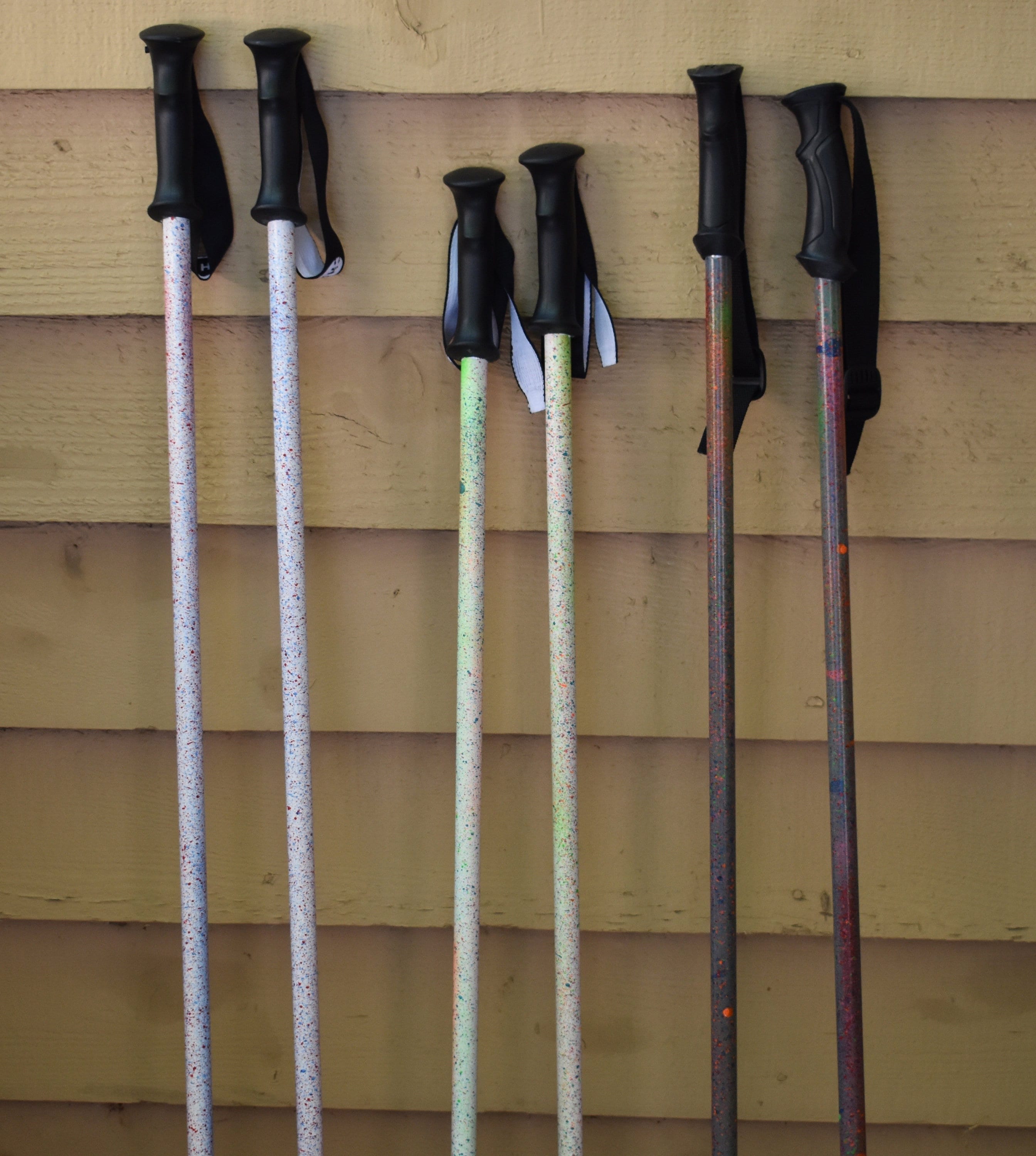 Custom Splatter Painted Ski Poles - Etsy