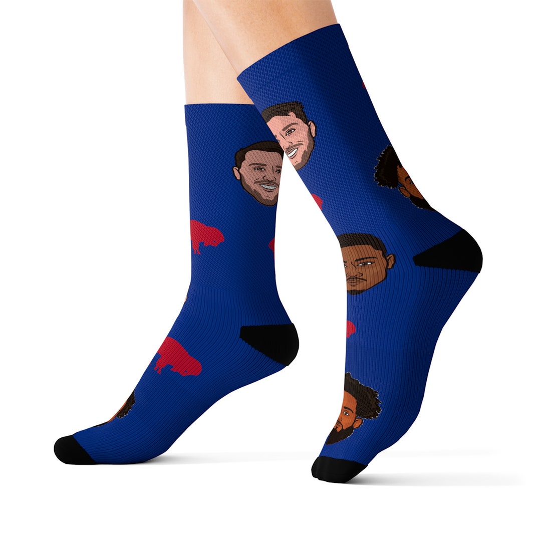 Buffalo Bills Socks Josh Allen Stefon Diggs Gabriel - Etsy