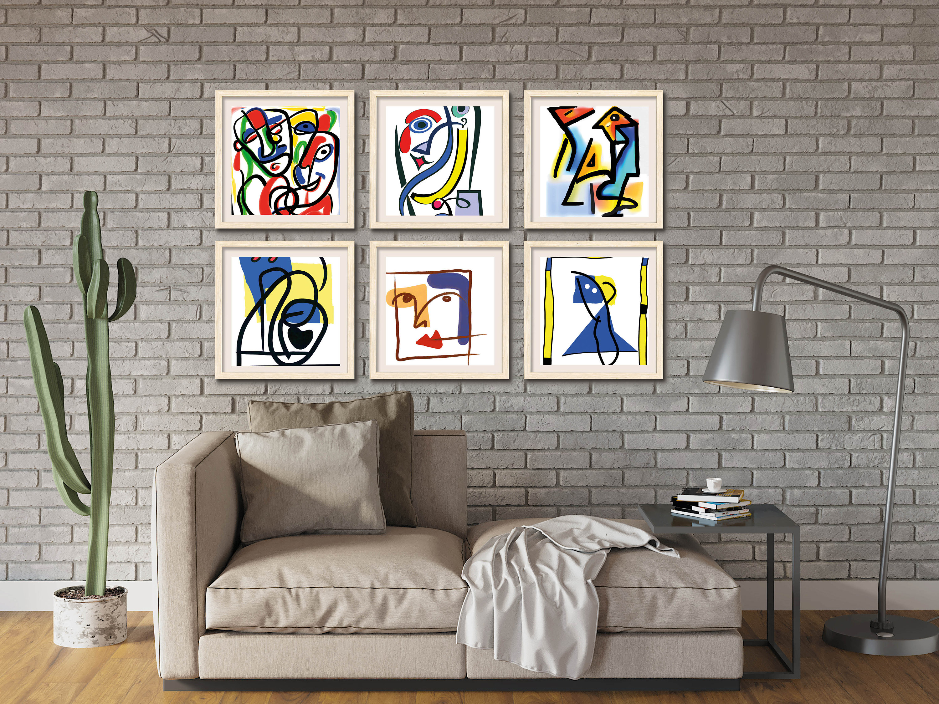 Gallery Wall Art Set of 6 Prints, Picasso Print, Picasso Poster ...