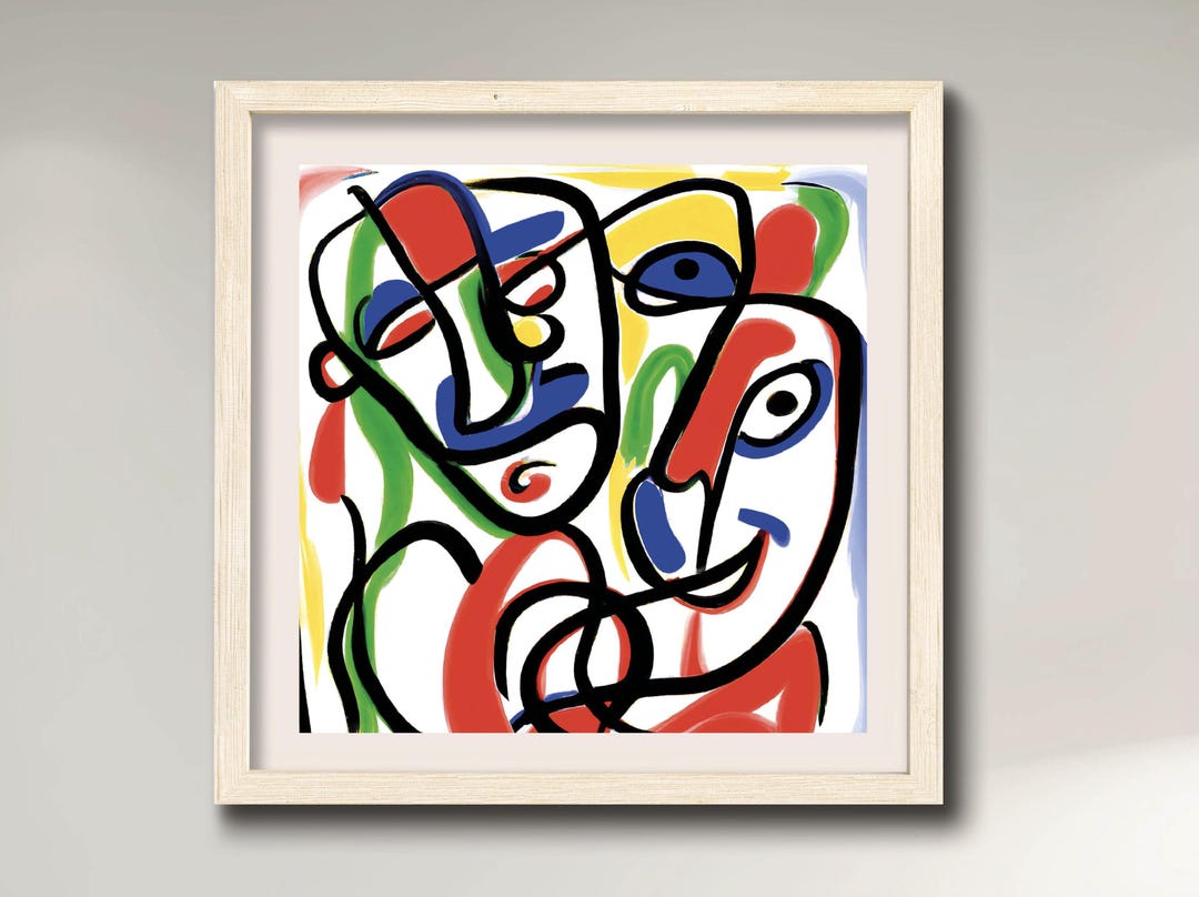Picasso Style Paint, Picasso Poster, Gallery Wall Bundle, Cubist Wall ...