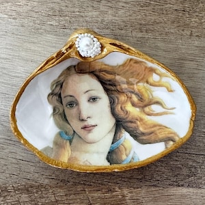 Birth of Venus, Aphrodite Altar, Decoupage Seashell, Ring Dish, Venus ...