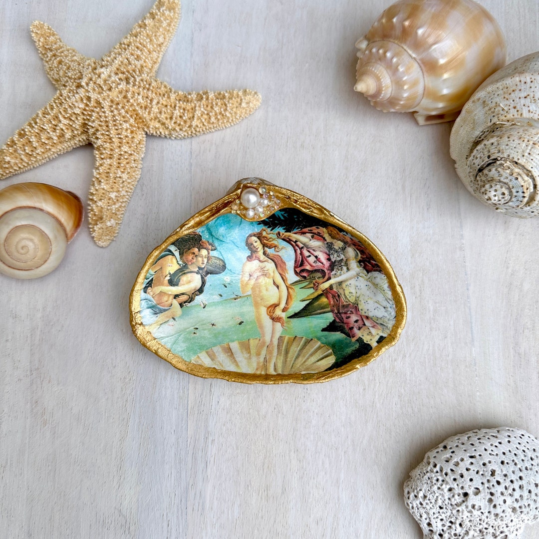 Birth of Venus Botticelli Venus Decoupage Seashell - Etsy