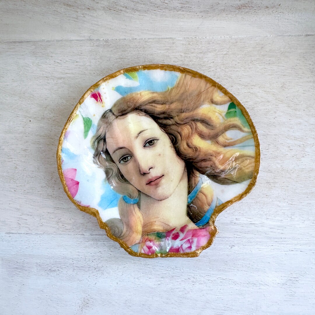 Birth of Venus, Aphrodite Goddess, Aphrodite Altar, Decoupage Seashell ...