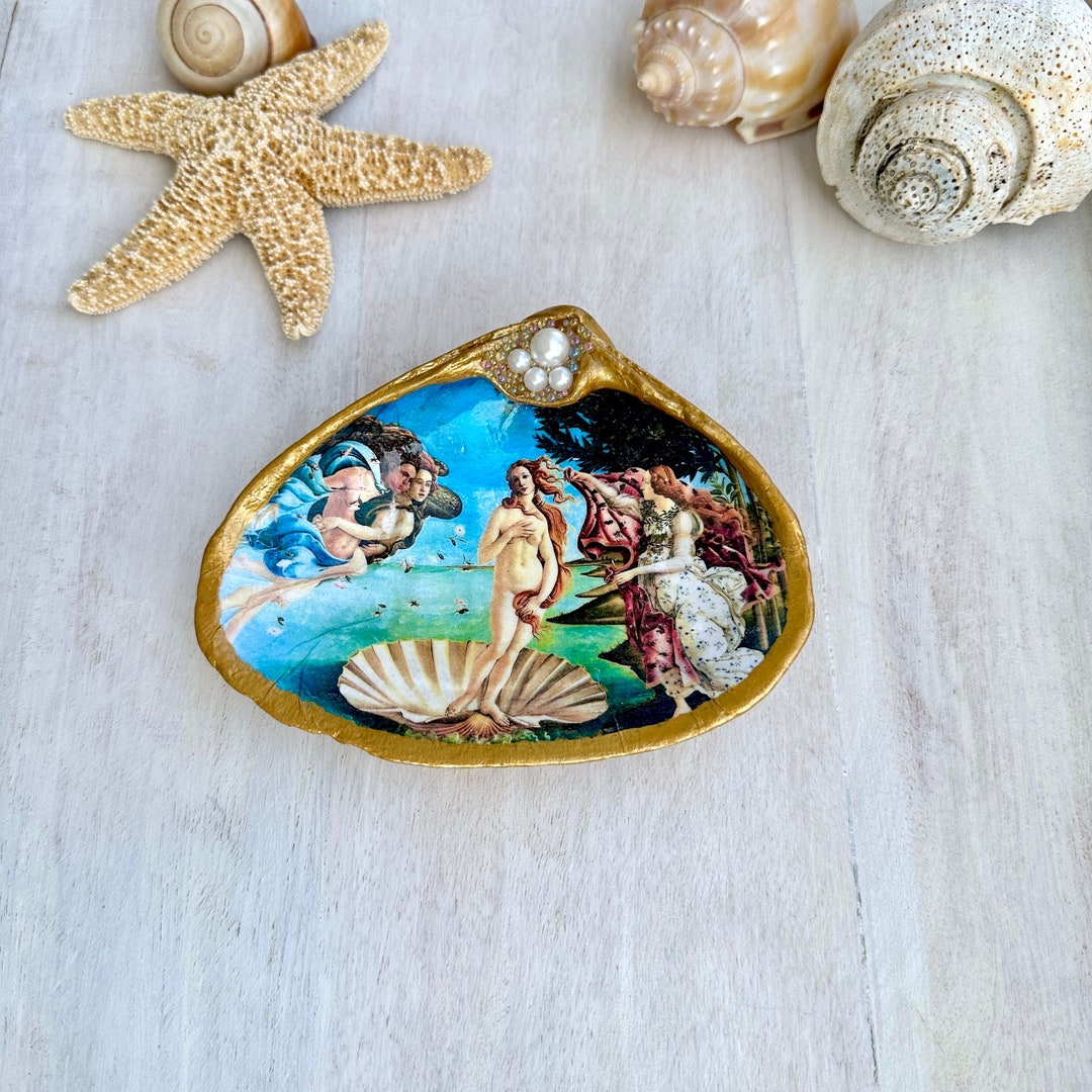 Birth of Venus Decoupage Seashell Aphrodite Venus Goddess - Etsy