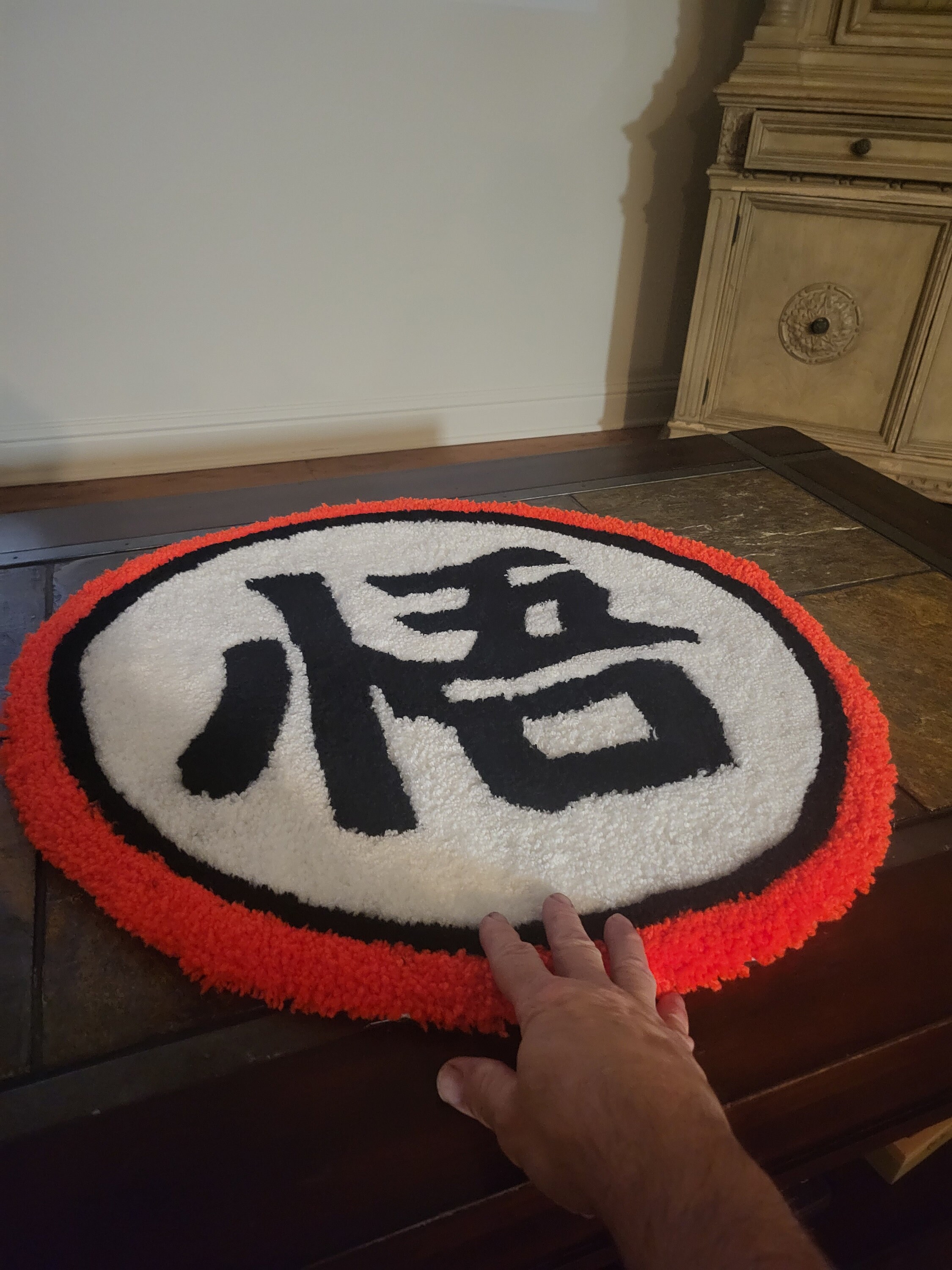 DRAGONBALL Z Goku Symbol Tuft Rug - Etsy