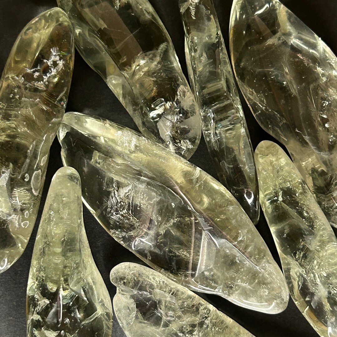 Prasiolite Tumble | Large Green Amethyst Tumble | Green Quartz Crystal ...