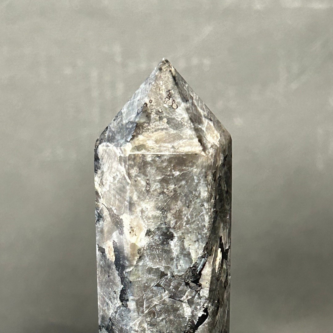 Larvikite Tower | Flashy Larvikite Crystal Tower | - Etsy