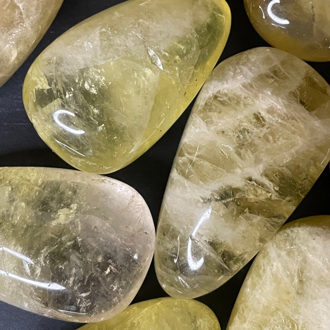 Citrine Tumble | Citrine Crystal Tumble With Rainbows | Lab Grown ...