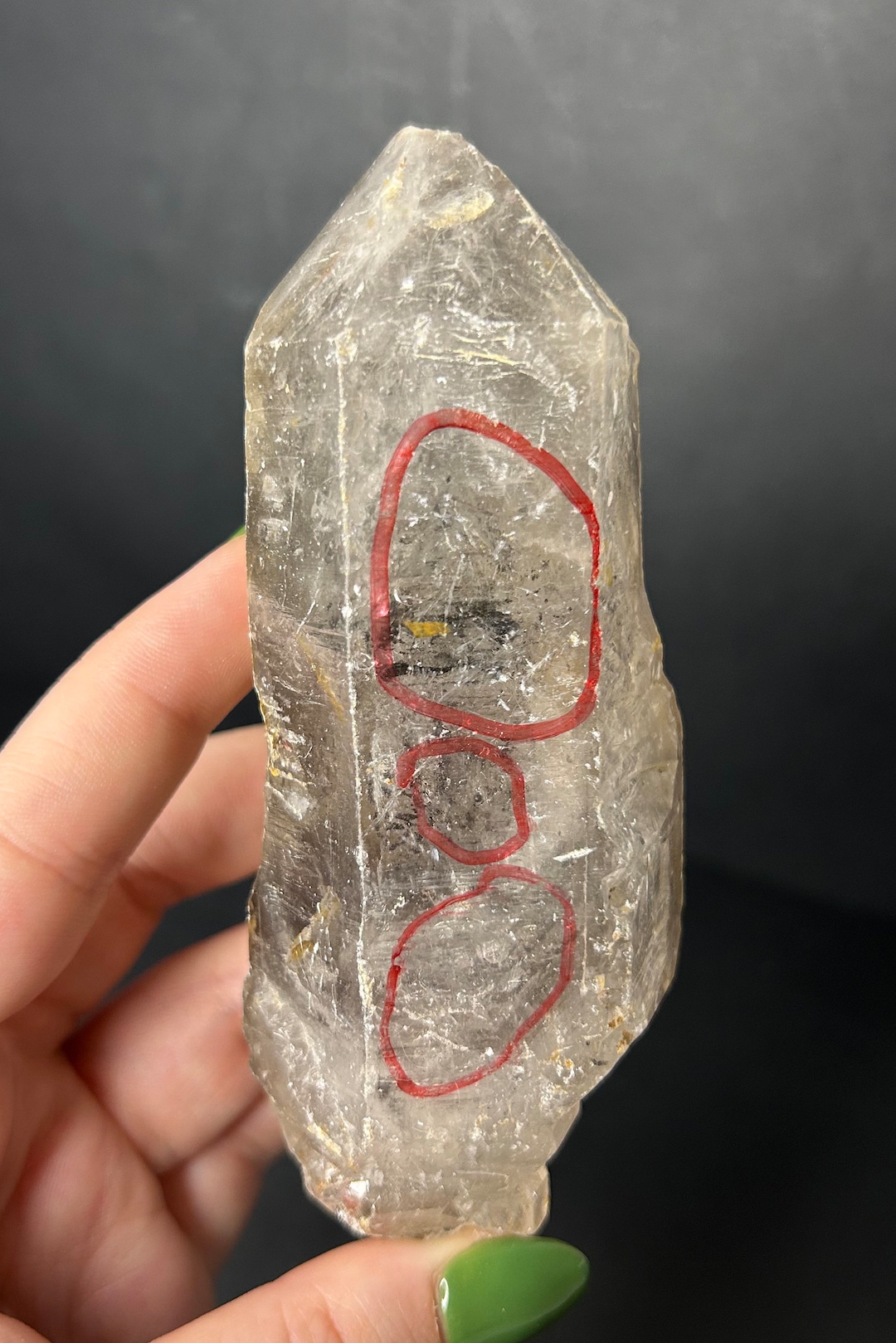 Quartz Enhydro | Clear Quartz Crystal Enhydro | Rare Crystal Bubble ...