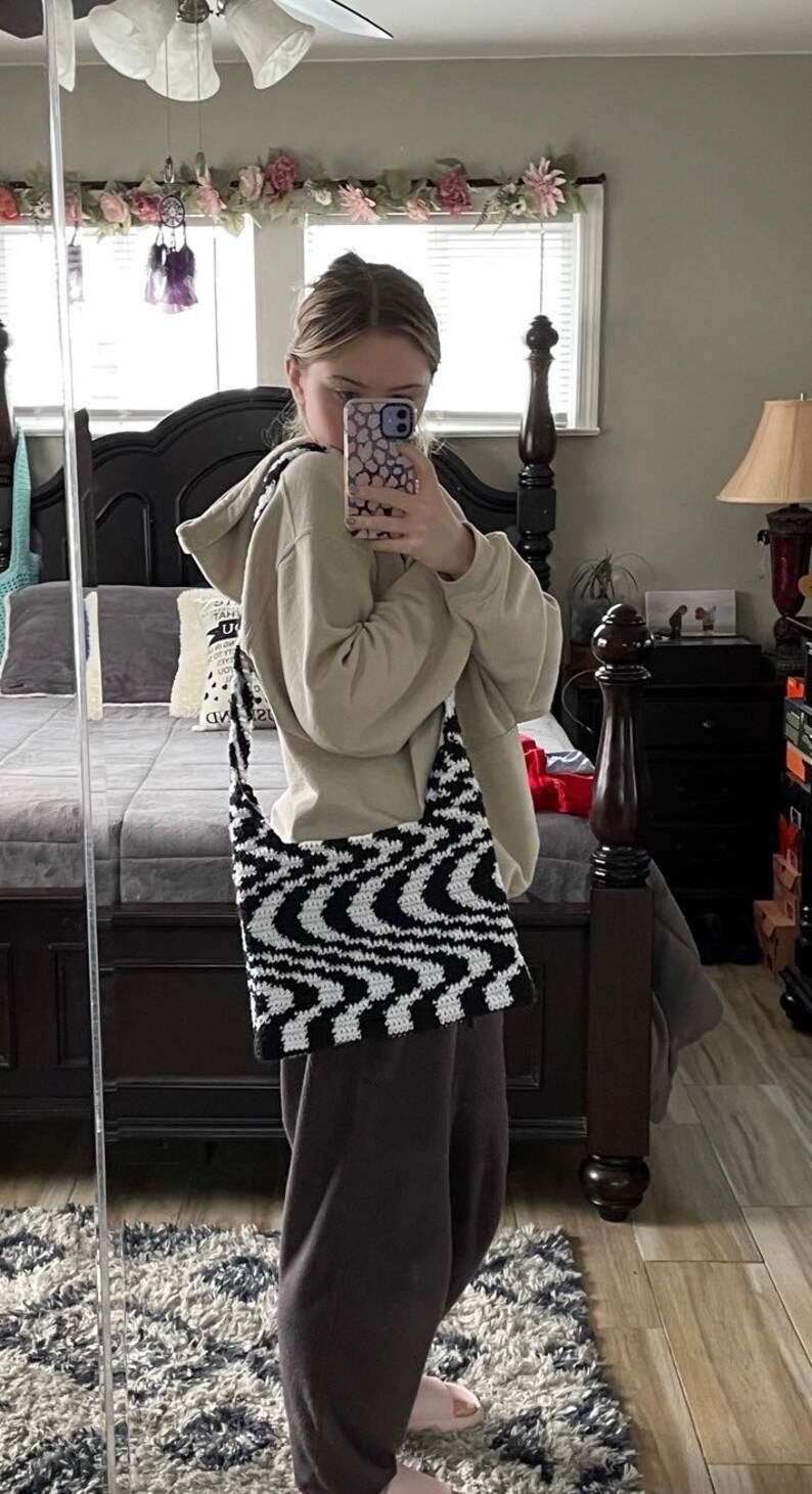 Wavy Crochet Bag - Etsy