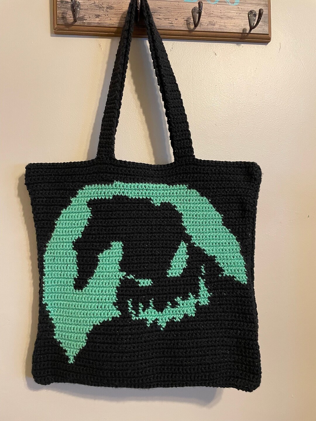Oogie Boogie Crochet Tote Bag - Etsy