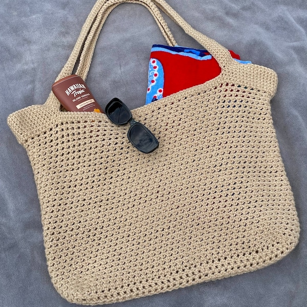 Crochet Beach Bag - Etsy