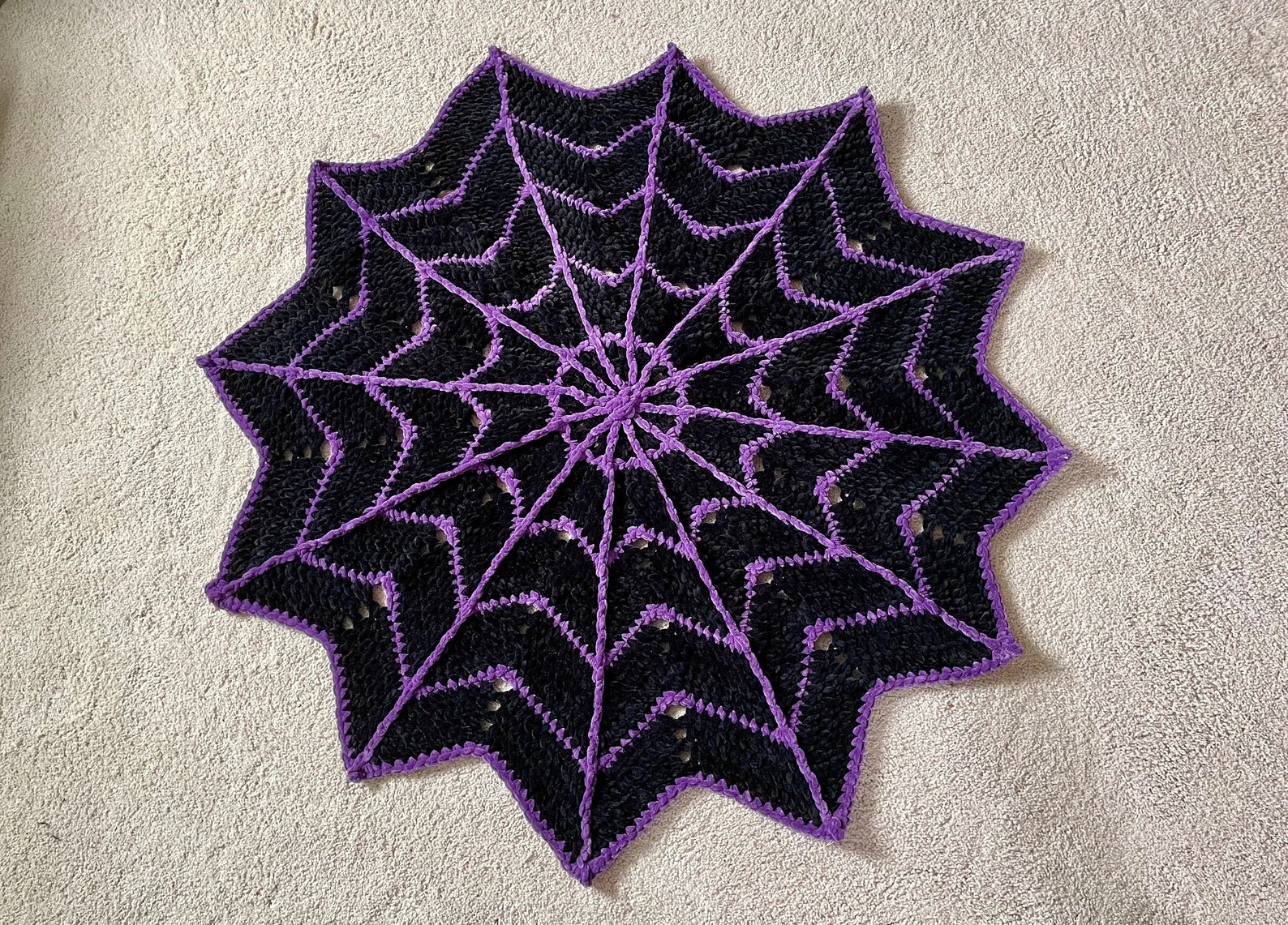 Crochet Spiderweb Blanket - Etsy