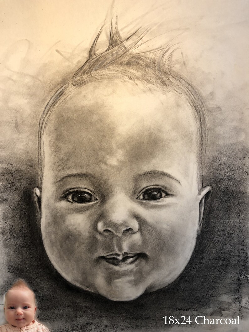 Custom Hand Drawn Portraits From Photos - Great Gifts! - Etsy