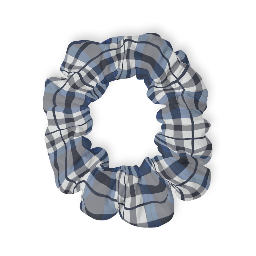 Plaid Scrunchie: Soft Jersey Knit Hair Tie - Etsy
