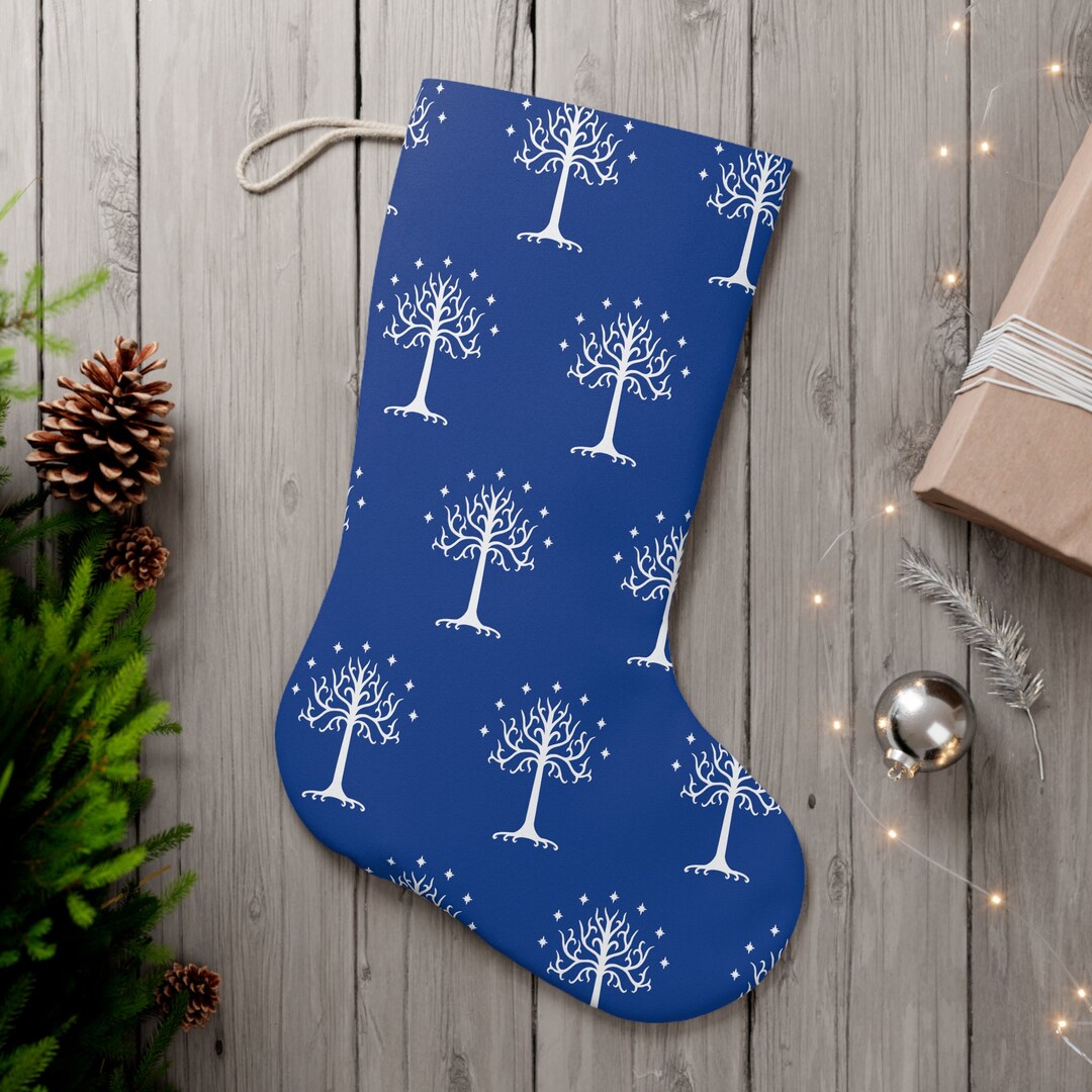 White Tree of Gondor Narsil Christmas Santa Stocking LOTR Tolkien Lord ...