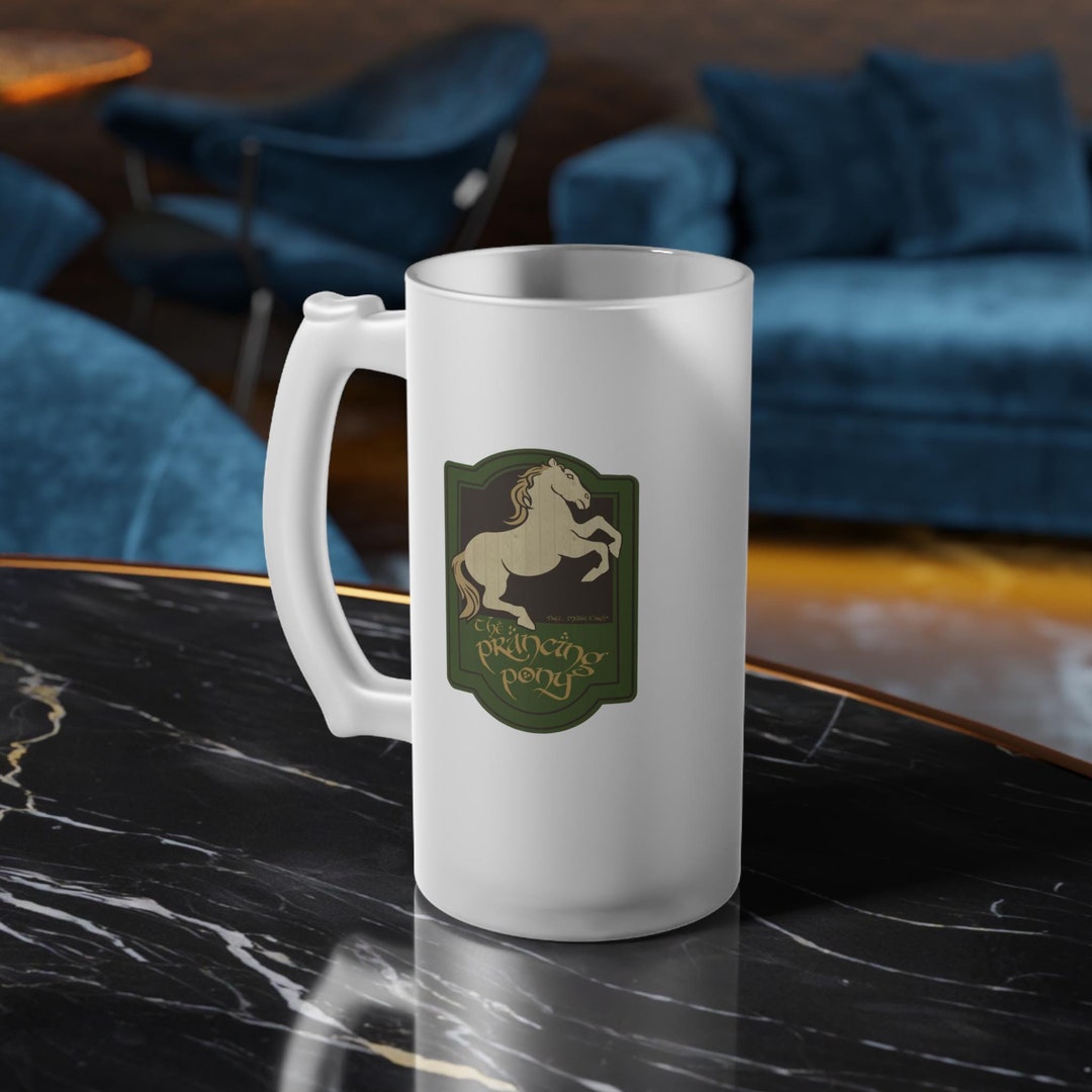 Prancing Pony Beer Mug 16 Oz LOTR Lord of the Rings Inspired Bar Tavern ...