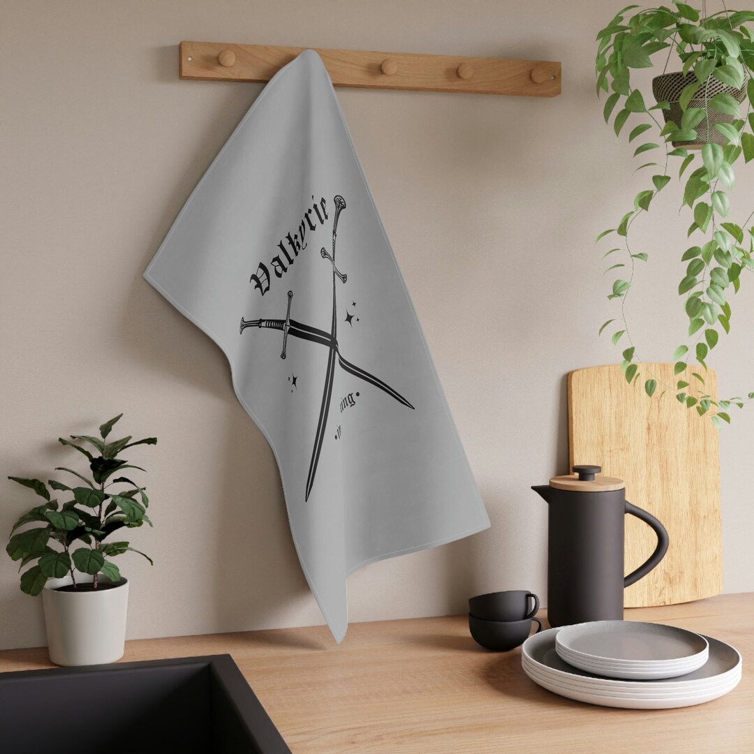 Booktok Valkyrie Kitchen Towel: Fantasy Warrior Design - Etsy