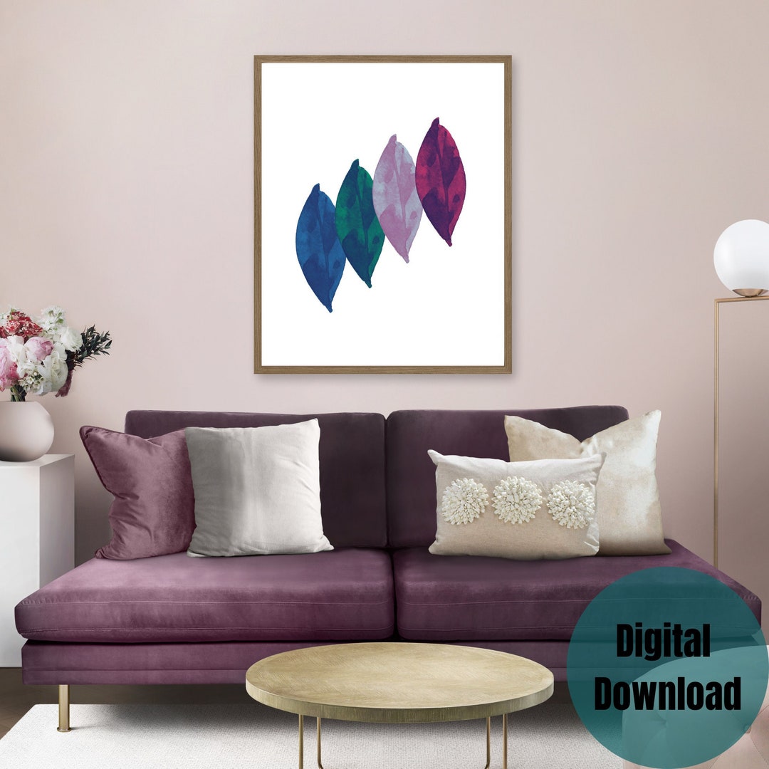 Minimalist Bedroom Wall Art, Living Room Wall Art, Duotone, Bathroom ...