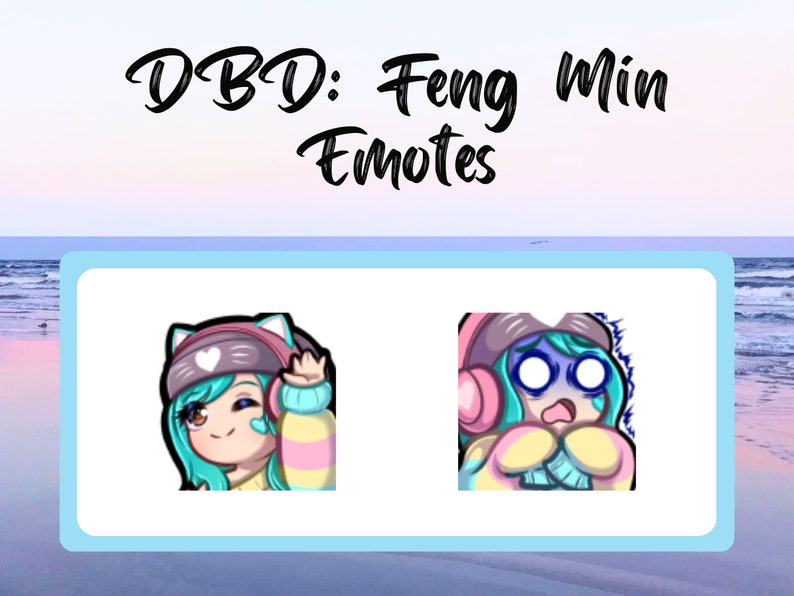 Dead by Daylight Twitch Emotes Feng Min Dead by Daylight - Etsy