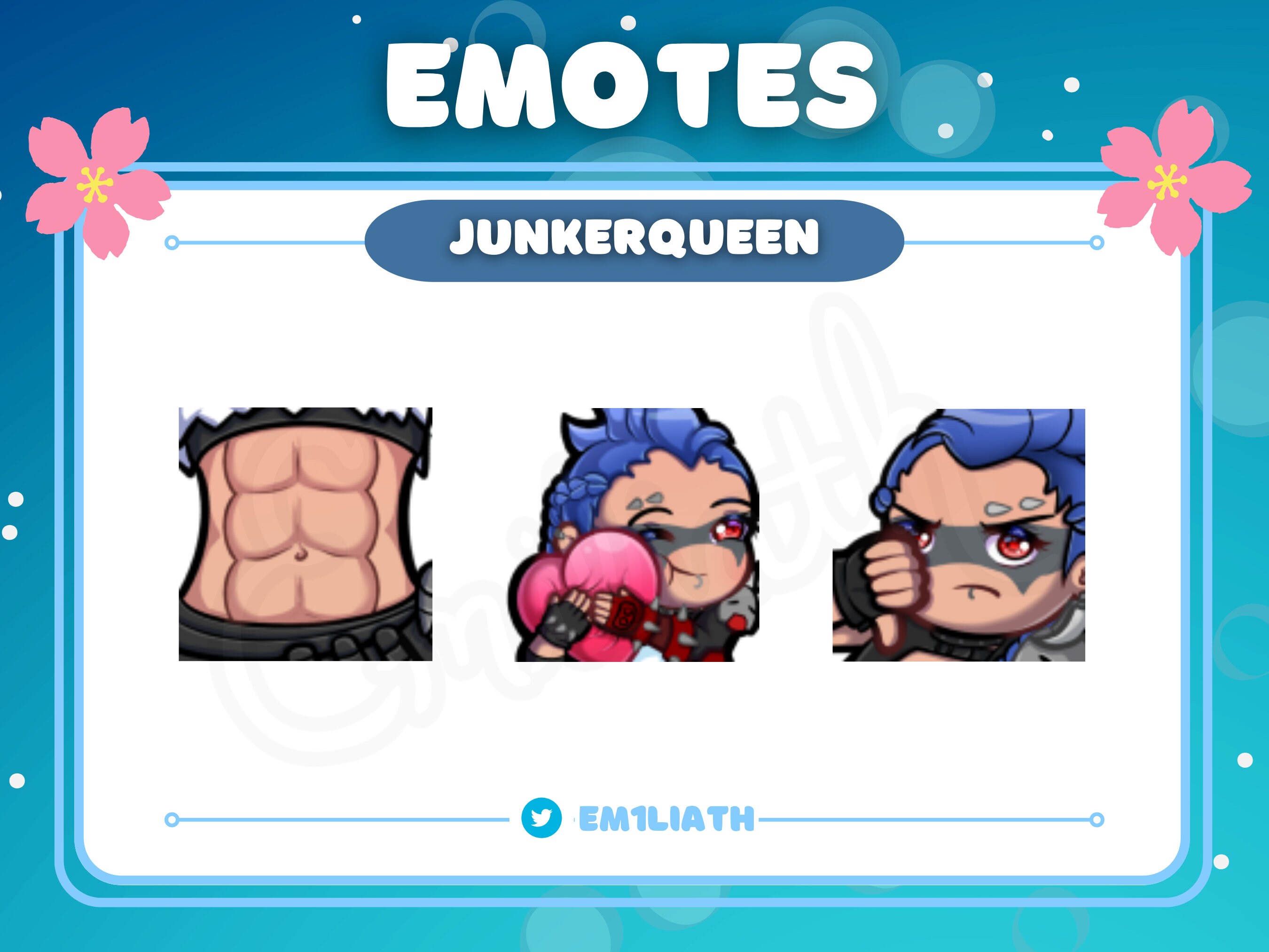 Overwatch Twitch Emotes | Junker Queen Overwatch Twitch Emotes ...