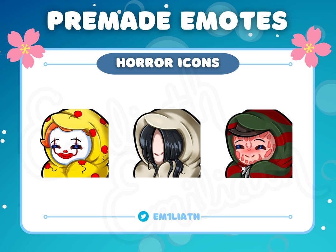 Horror Twitch Emotes | Halloween Twitch Emotes | Spooky Emotes ...
