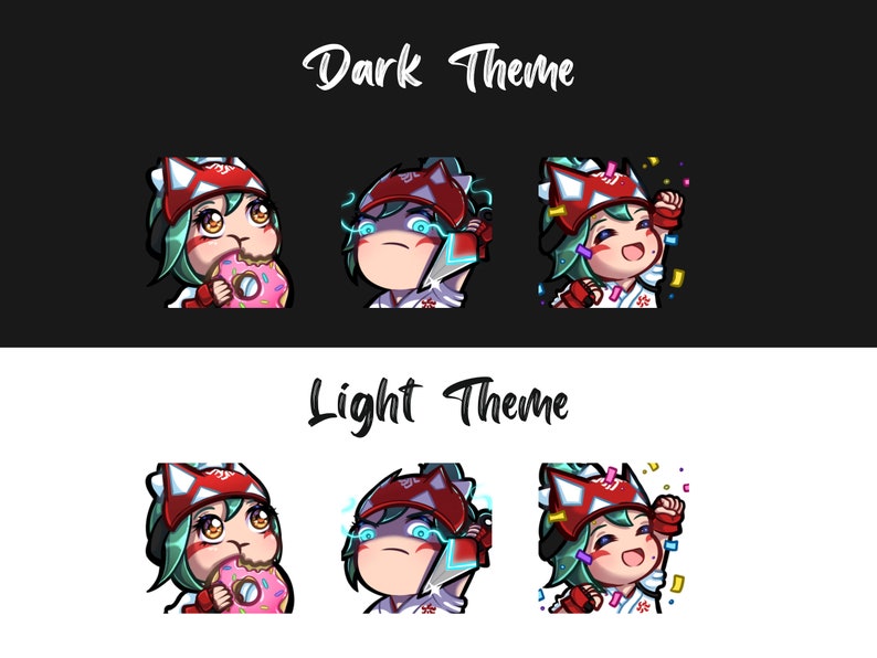 Overwatch Twitch Emotes Kiriko Overwtach Emotes Fox Girl - Etsy