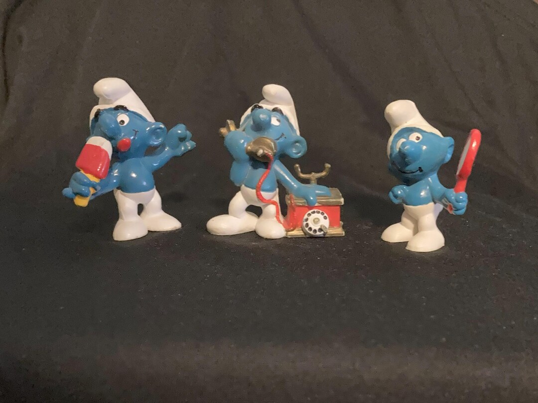 Vintage Miscellaneous Smurfs - Ice LOLLY Smurf #20053 - TELEPHONE Smurf ...