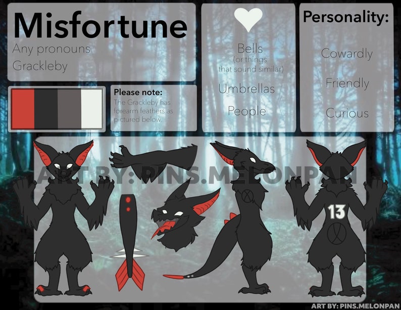 CUSTOM Fursona Reference Sheet - Etsy