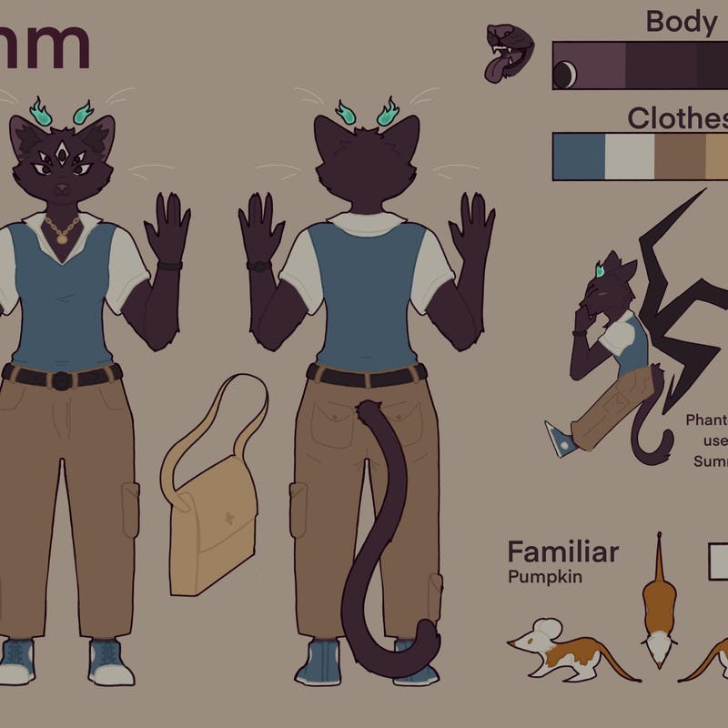 Fursona Ref Sheet - Etsy