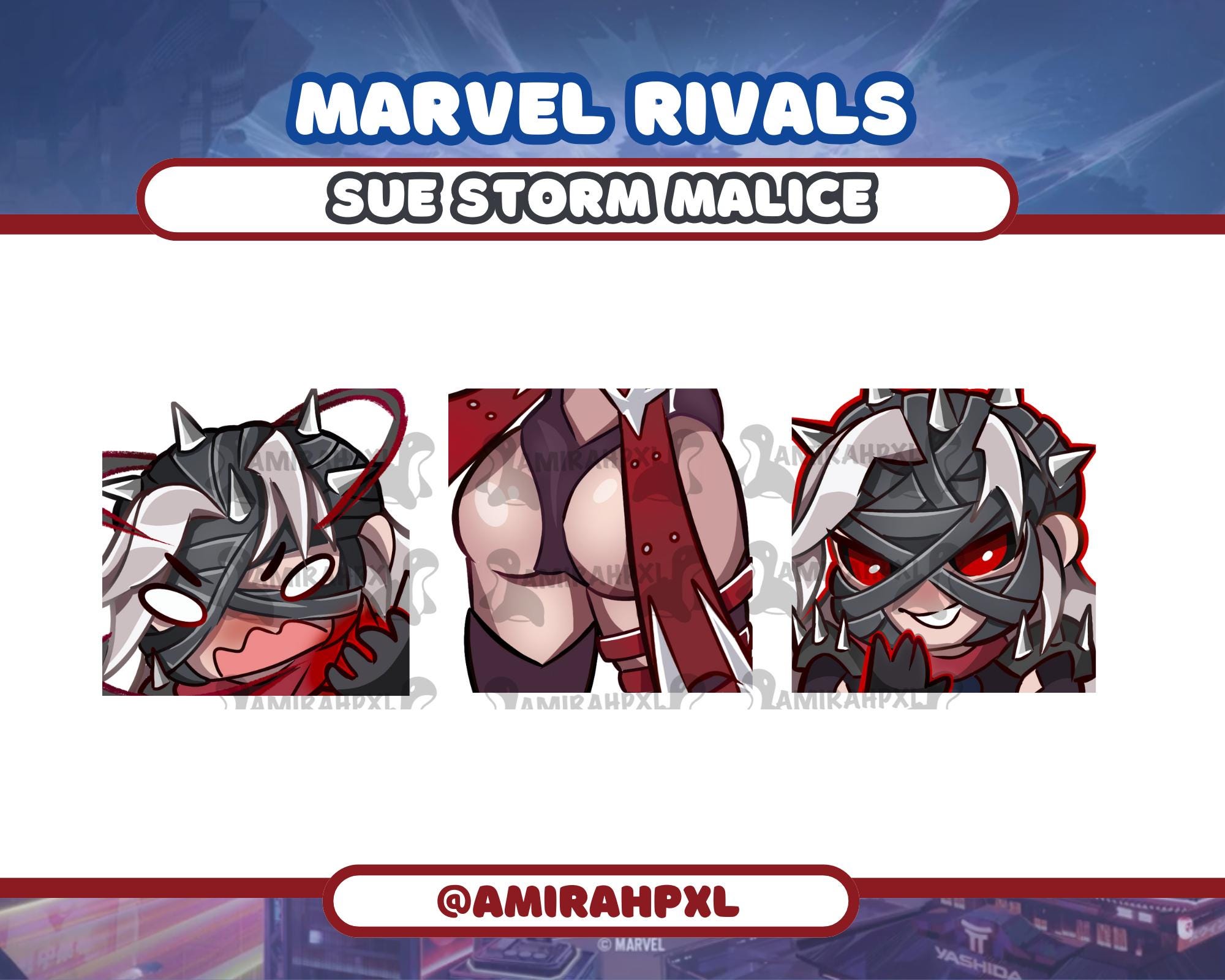 Marvel Rivals Emotes/rival Malice Emote/invisible Woman /rival Sue ...