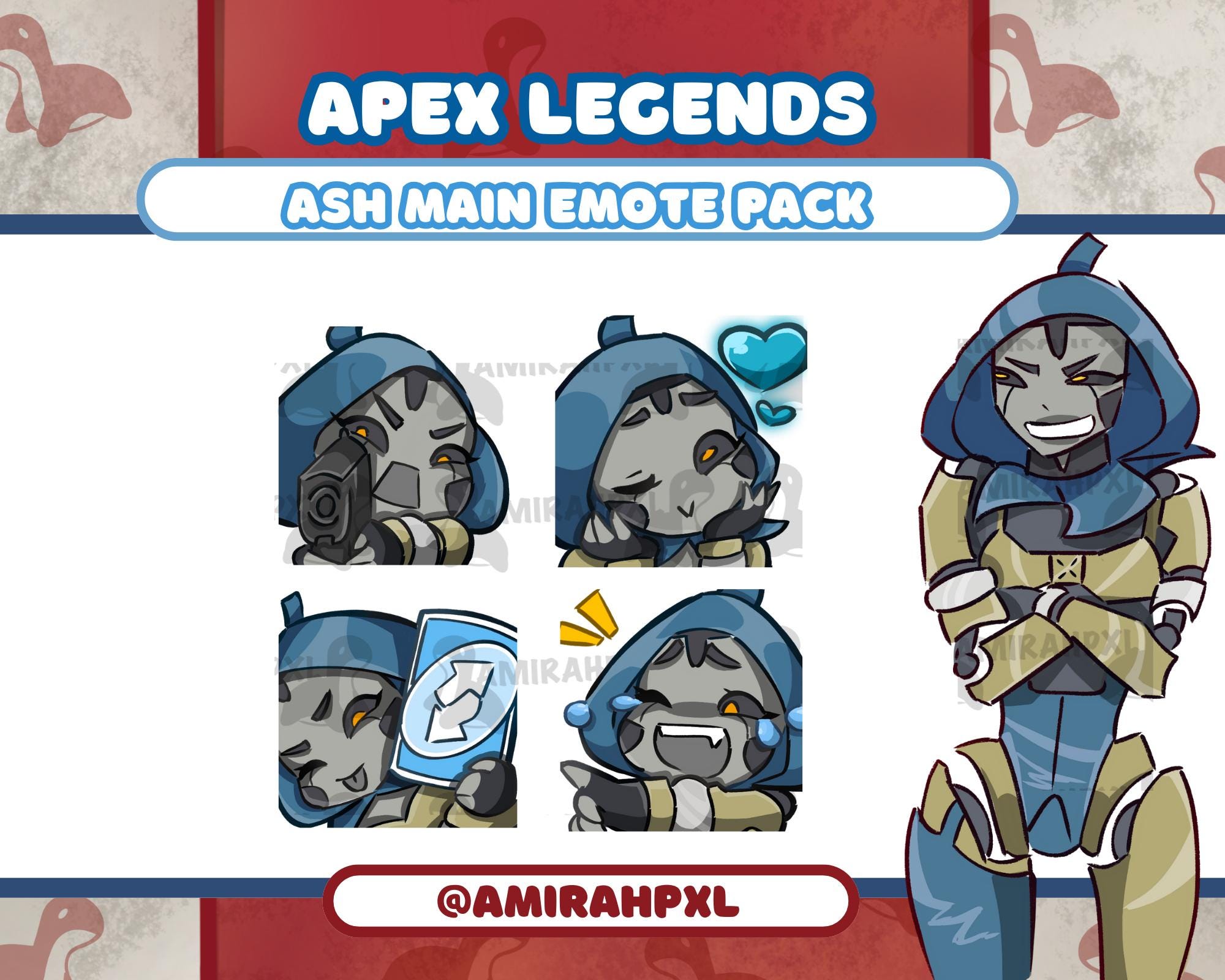 Apex Legends Ash Emotes/ Apex Ash Emote/ash Emotes/stream Animated ...