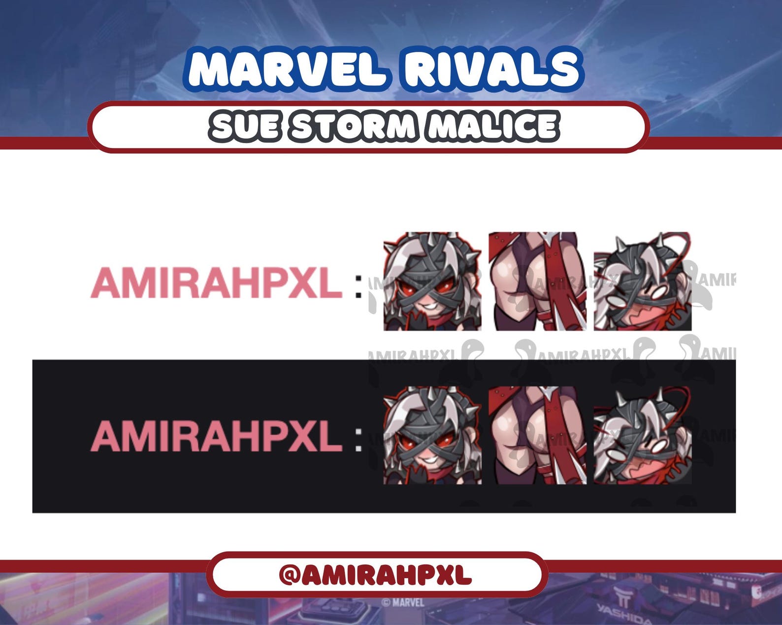 Marvel Rivals Emotes/rival Malice Emote/invisible Woman /rival Sue ...
