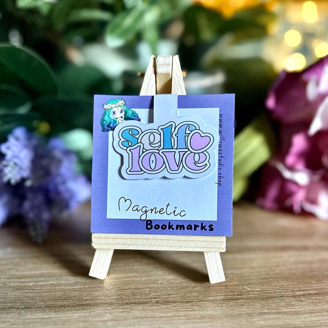 SELF LOVE BOOKMARK, Bookmark, Magnetic Bookmark, Inspirational Magnetic ...