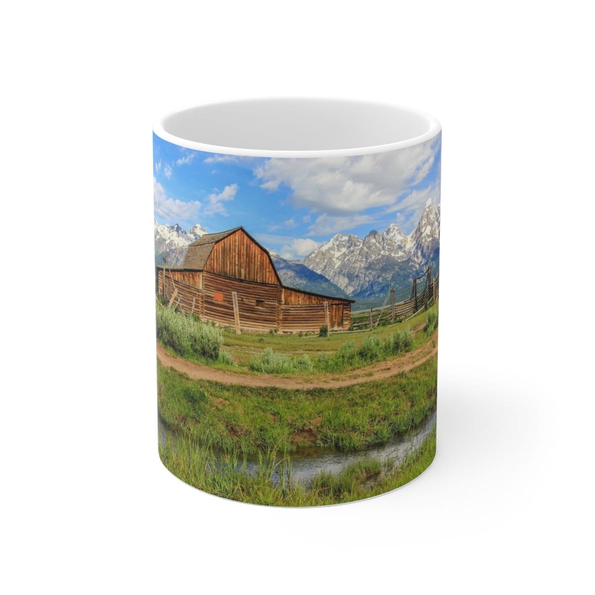 Moulton Barn Mug, Mormon Row Barns, , Grand Teton NP, Moulton Barn in ...