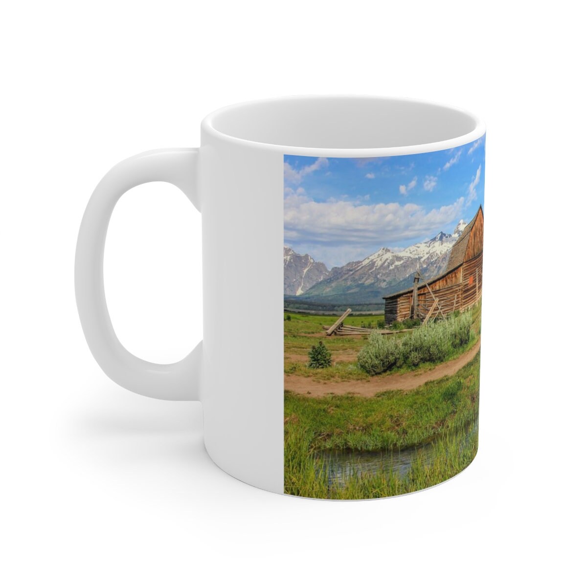 Moulton Barn Mug, Mormon Row Barns, , Grand Teton NP, Moulton Barn in ...