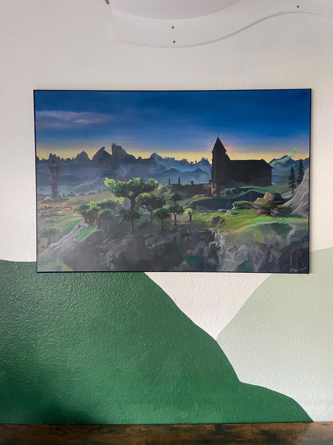 Zelda Landscape, Original Oil Painting - Etsy
