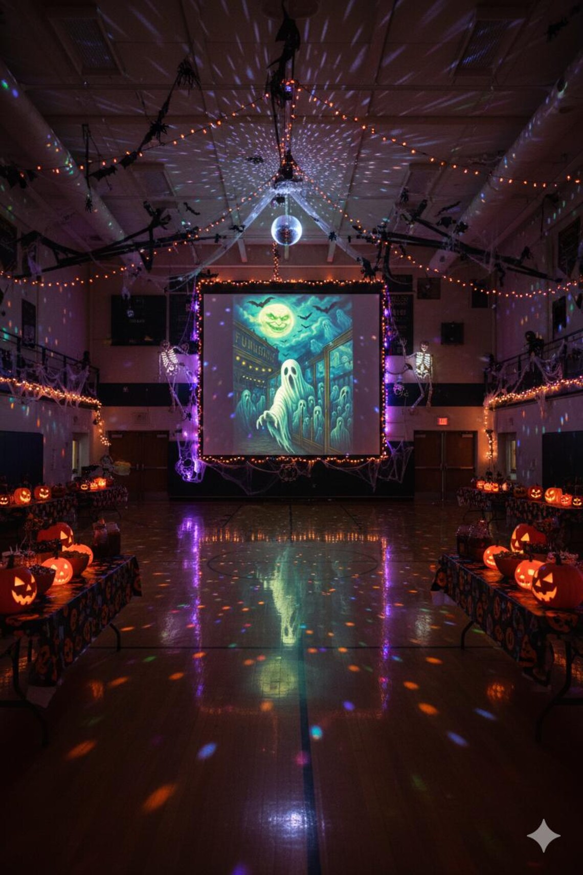 Haunted Funhouse Ghost Carnival Digital Wall Art | Creepy Halloween ...