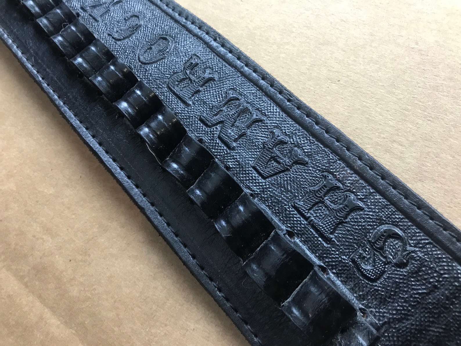 Western Gun Holster Rig Tooled. Black Custom Order Size: 32 50 and .22 ...