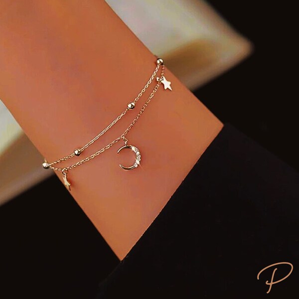 Moon Bracelet - Etsy