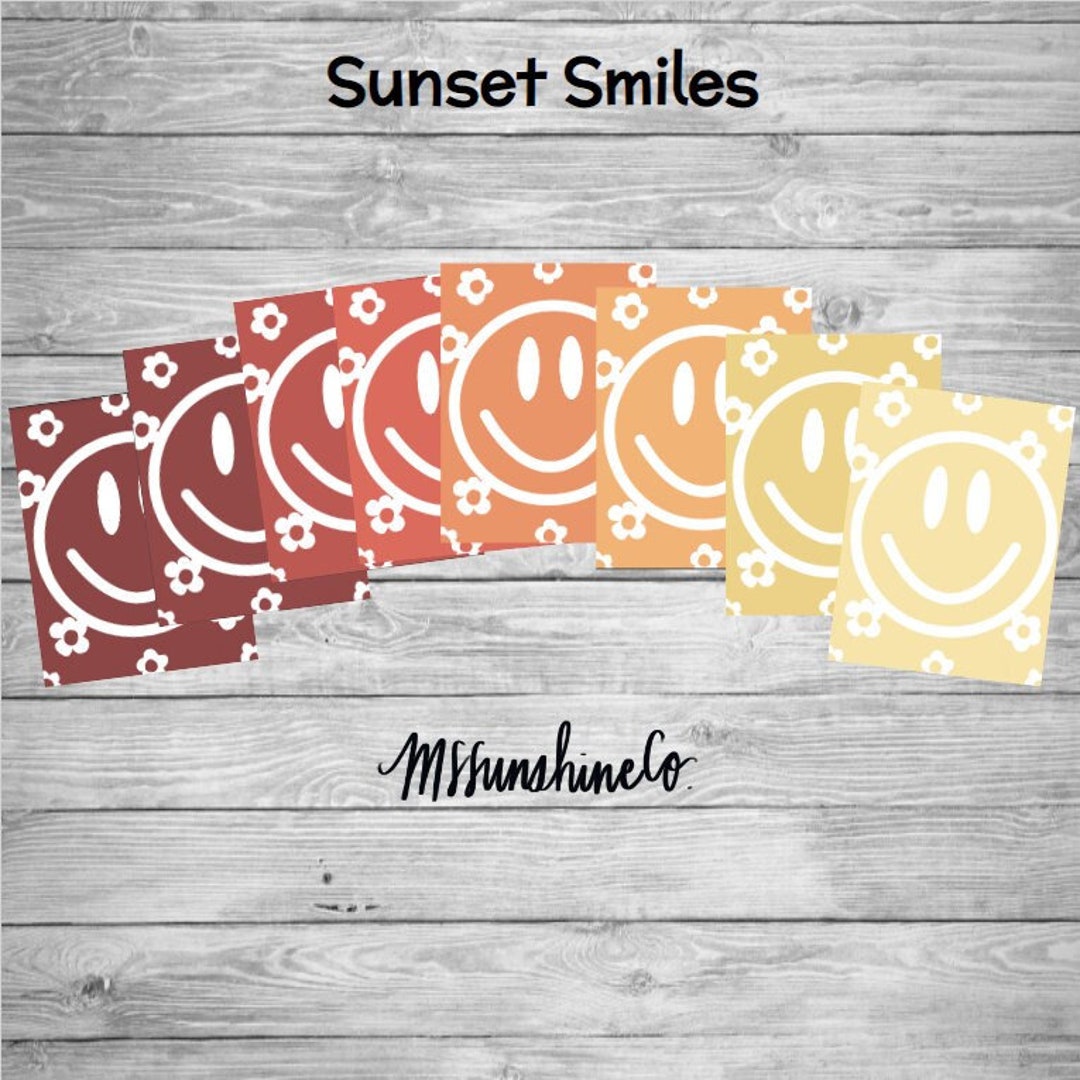 PRINTABLES Sunset Smiles Classroom Poster - Etsy