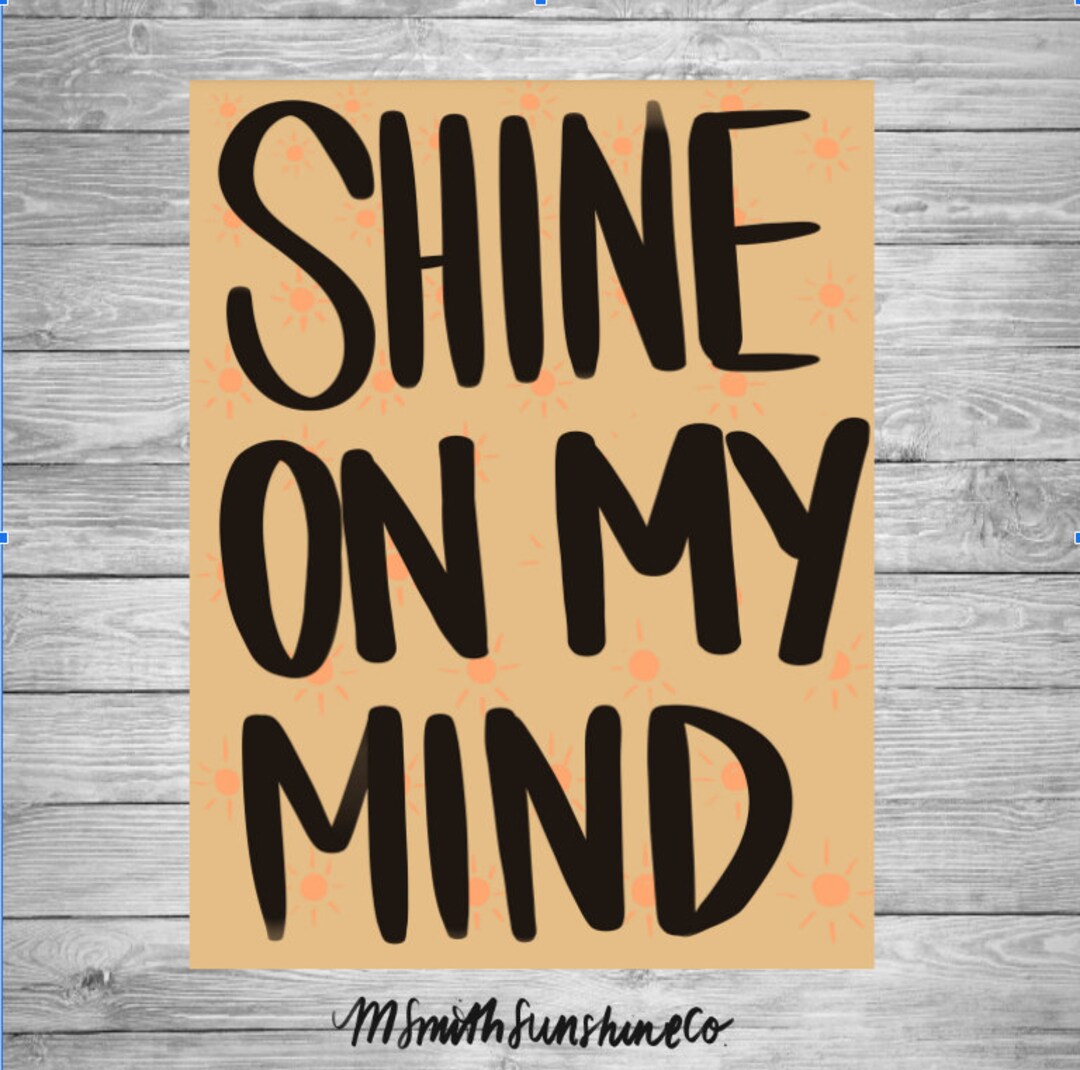 PRINTABLE Shine on My Mind Classroom Poster - Etsy