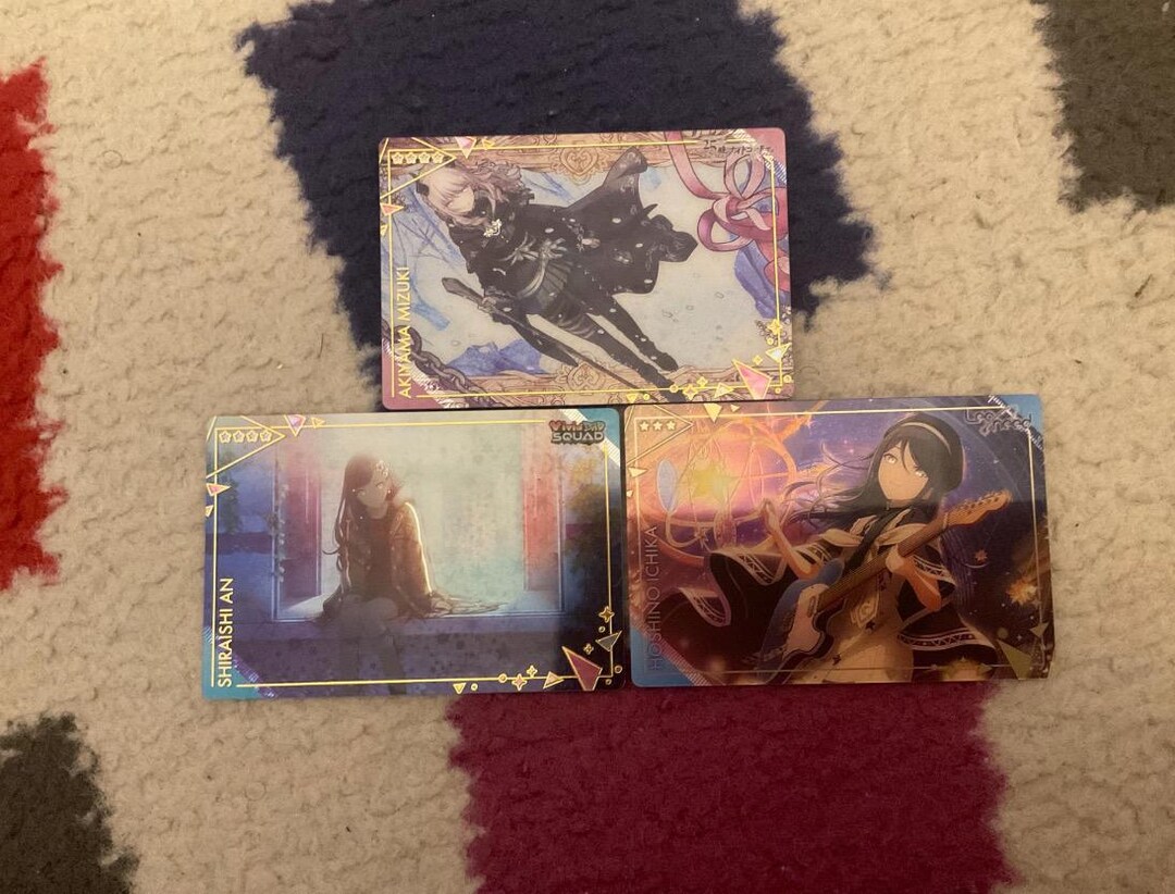Pjsk Wafer Cards[mizuki Sold Out] - Etsy