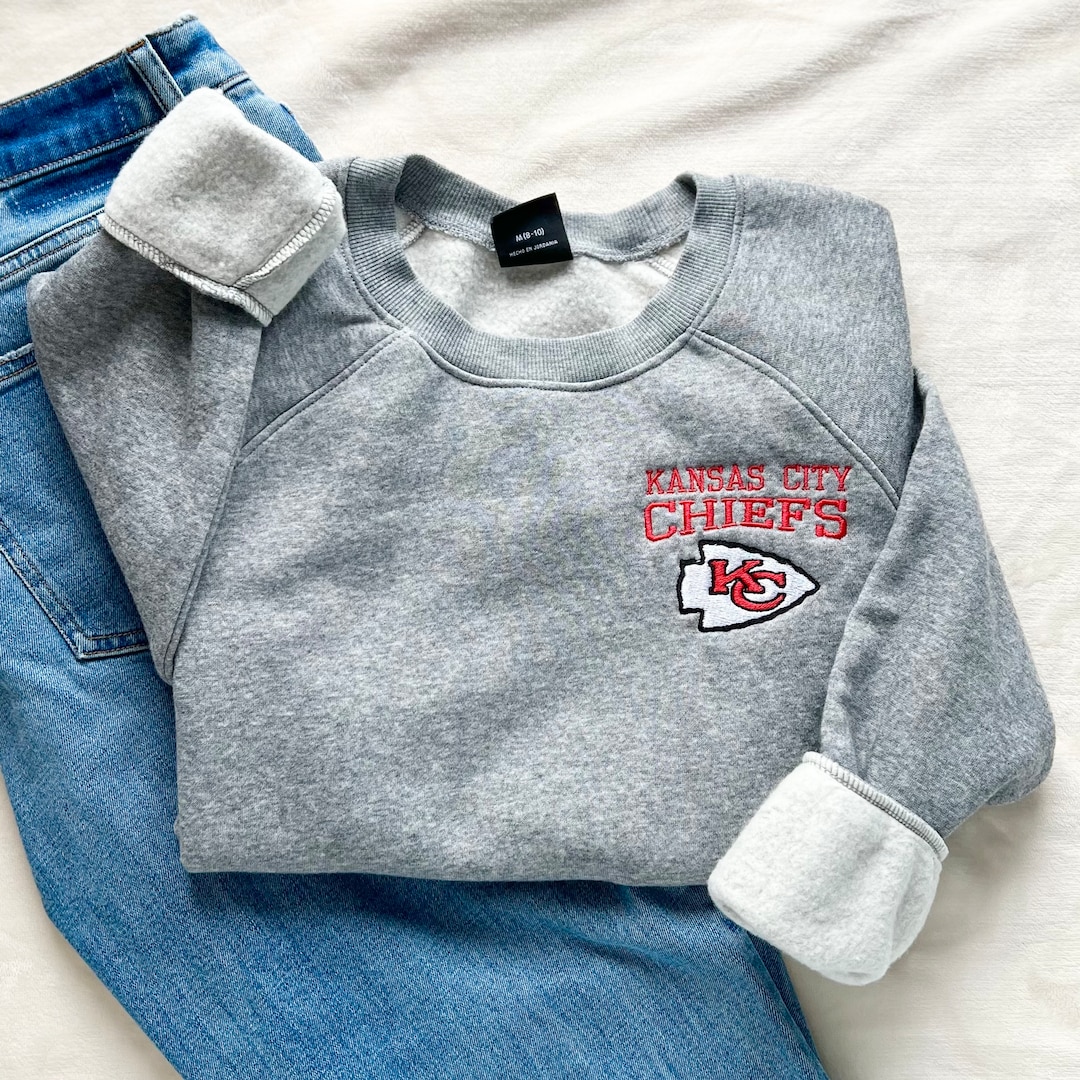 Kansas City Chiefs Embroidered Sweatshirt, NFL Sweatshirt, Game Day ...
