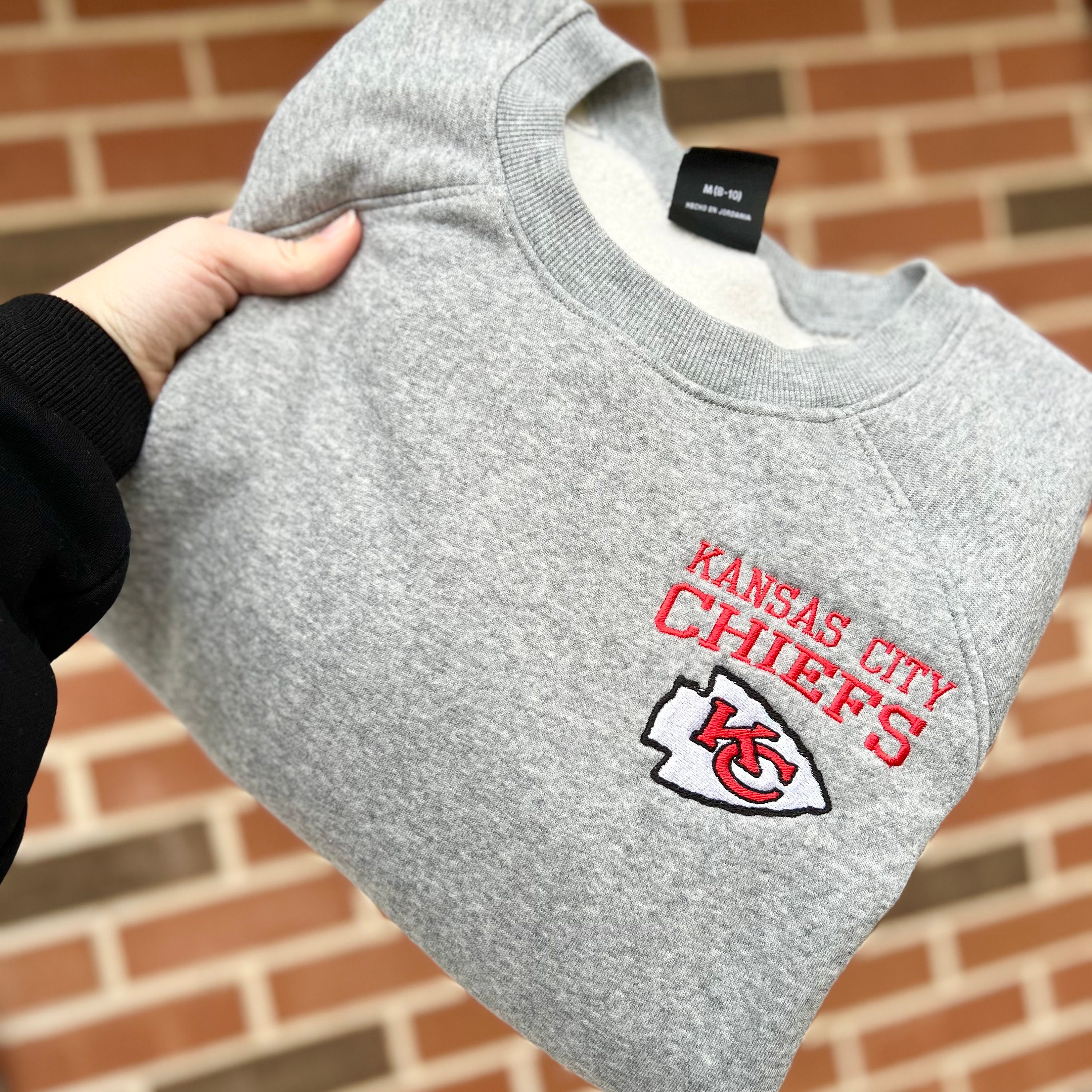 Kansas City Chiefs Embroidered Sweatshirt, NFL Sweatshirt, Game Day ...