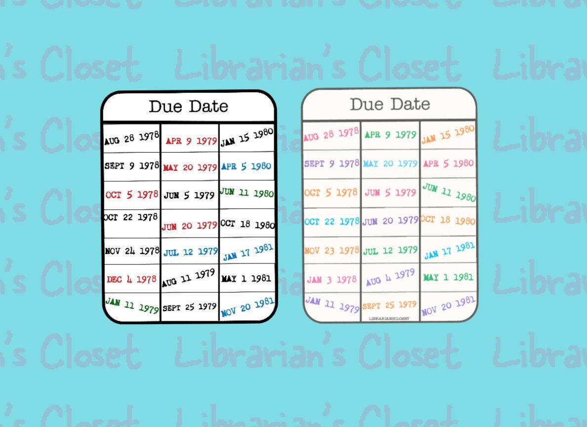 Due Date Sticker - Etsy