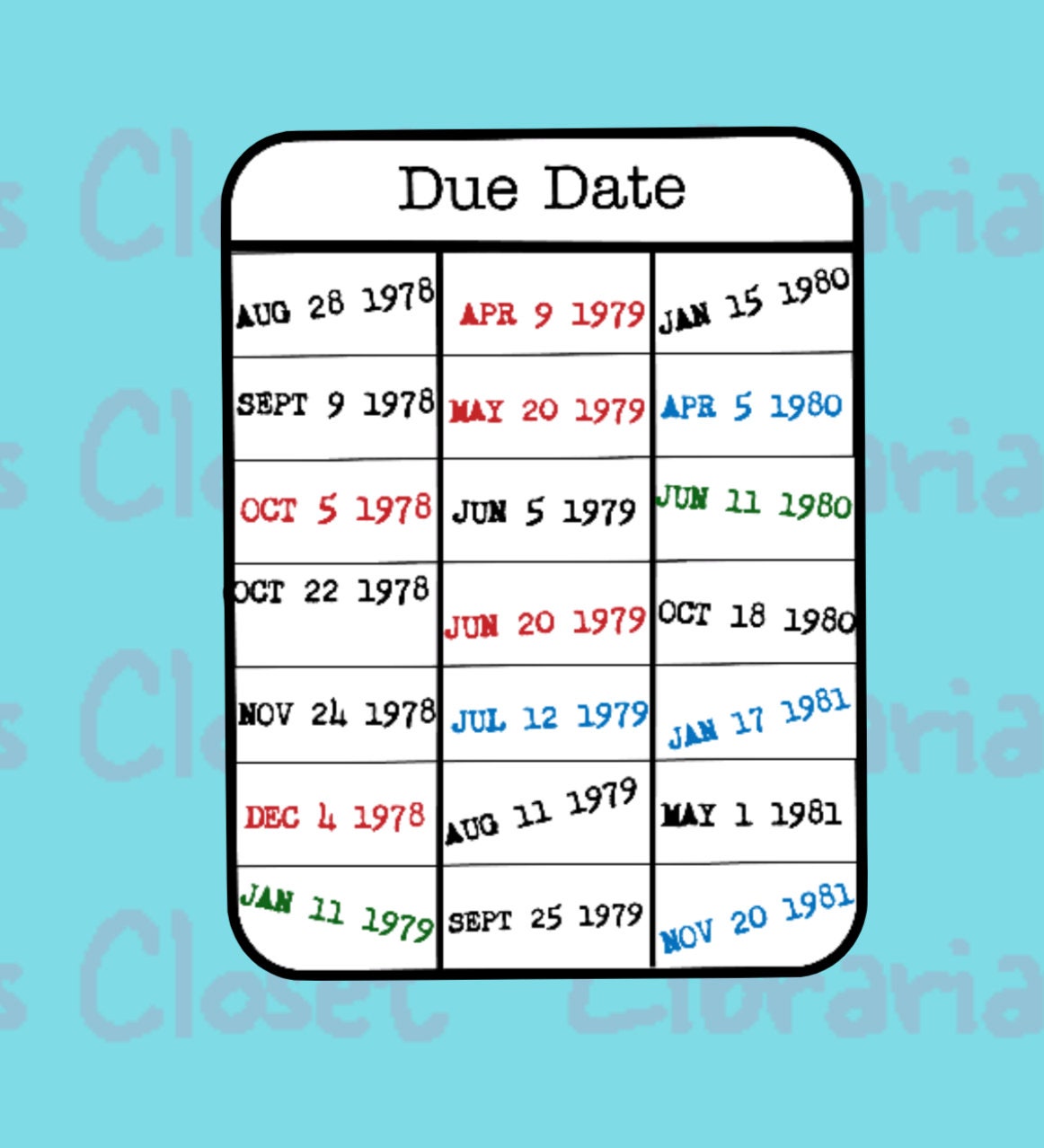 Due Date Sticker - Etsy