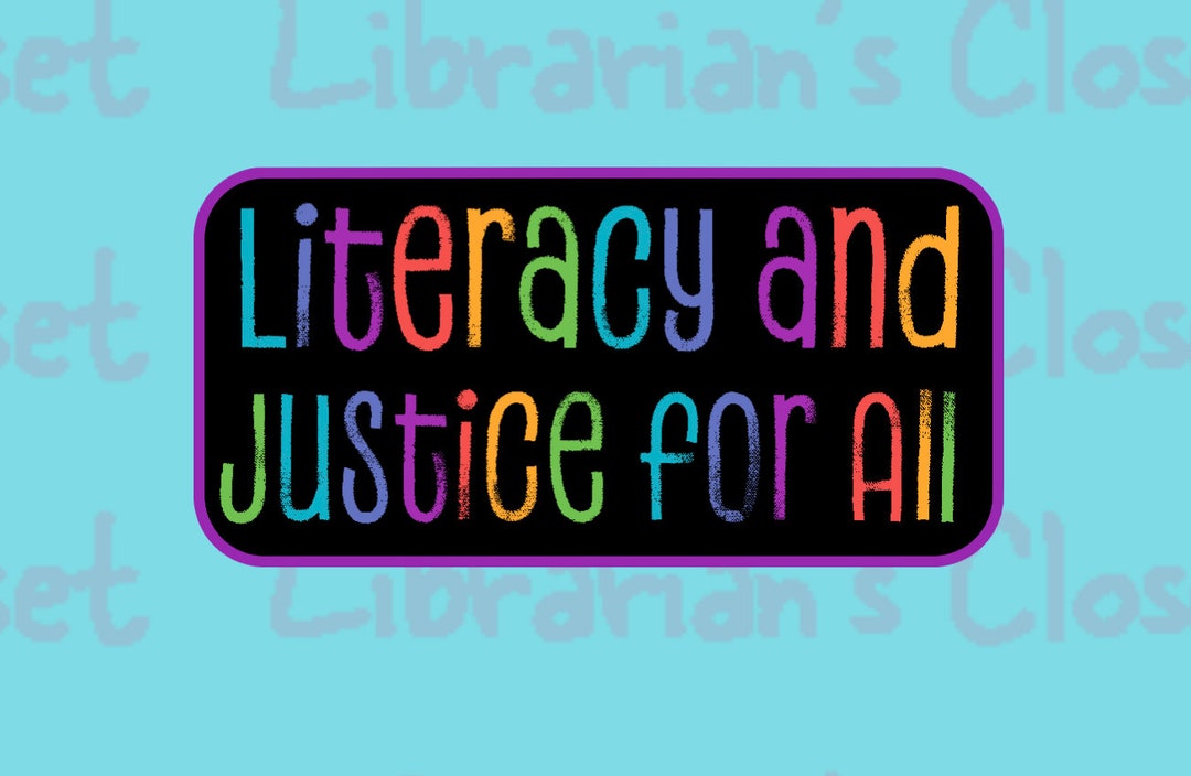 Literacy and Justice for All WATERPROOF STICKER | FREADOM Sticker - Etsy
