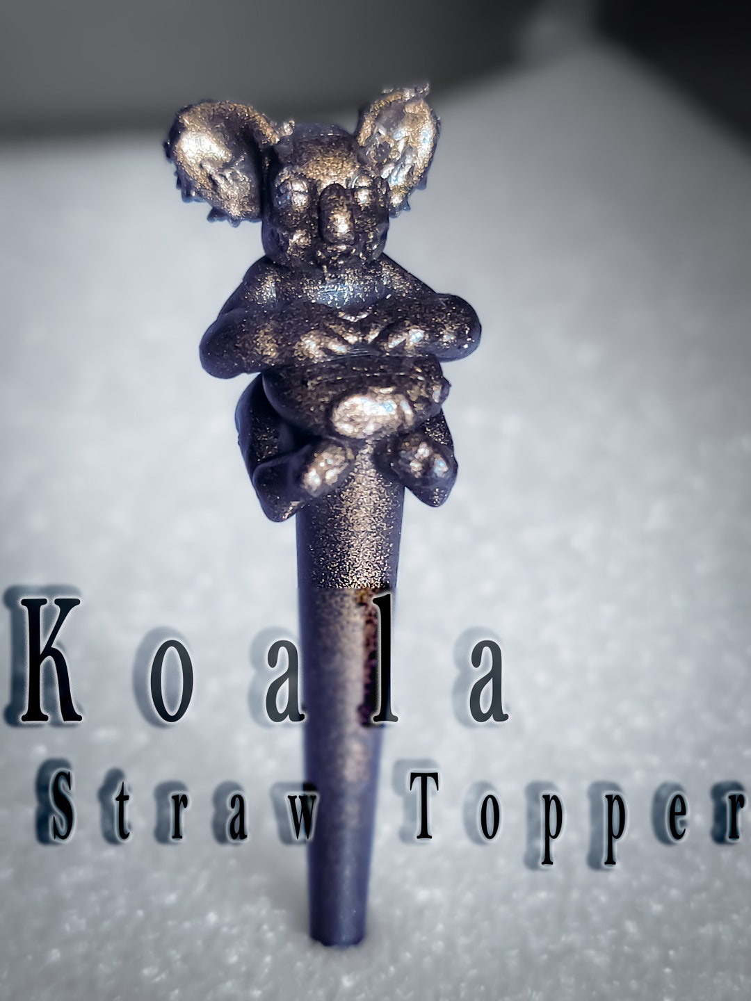 Koala Straw Topper - Etsy