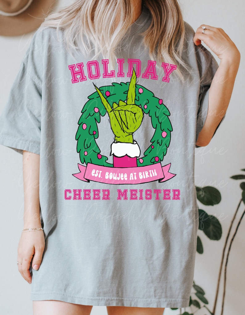 Grinch Cheer Meister PNG DIGITAL Download Christmas Graphic - Etsy